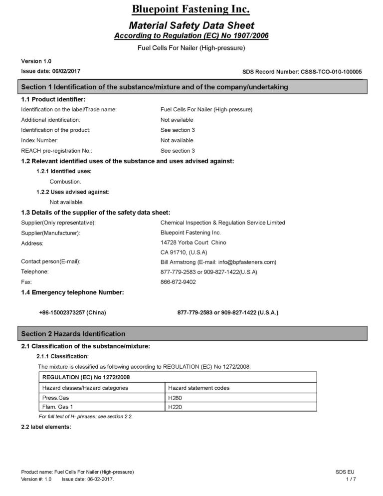 Catalog/Specs – Bluepoint Fasteners