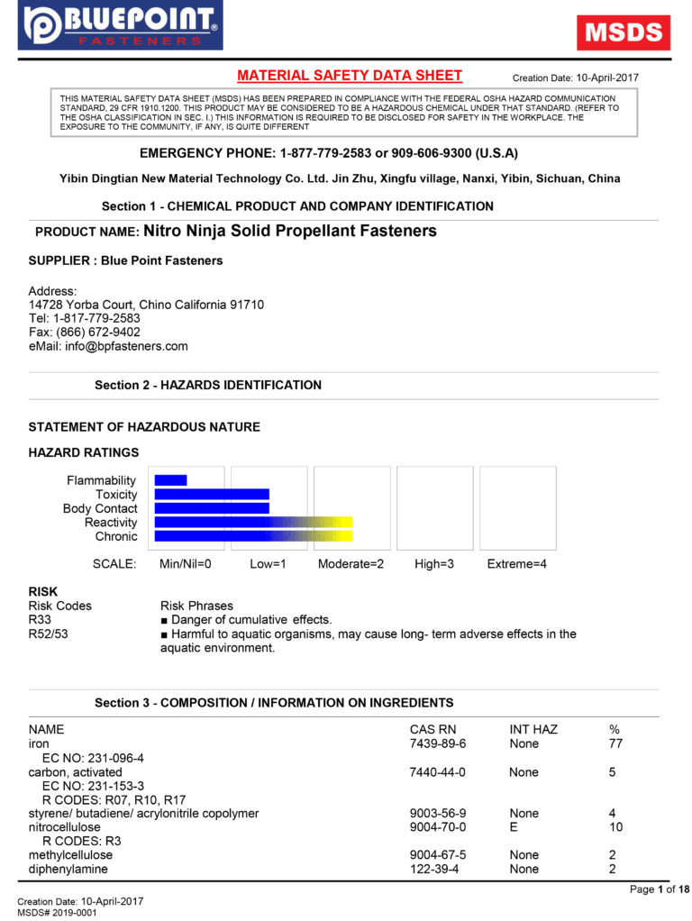 Catalog/Specs – Bluepoint Fasteners